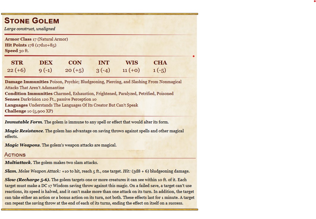 Stone Golem | Guru Pig – the gaming Guru