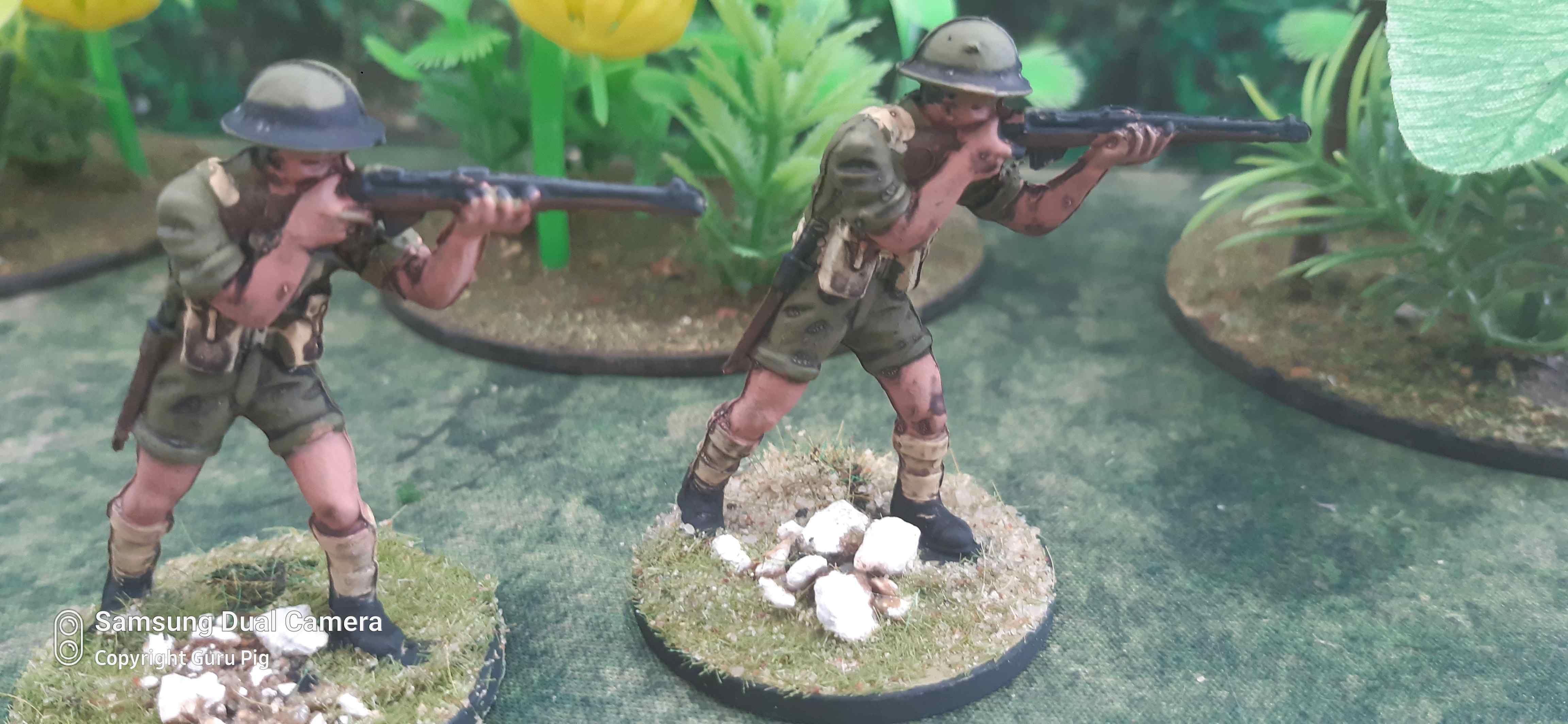 54mm WW2 Australians with rifle (4) | Guru Pig – the gaming Guru