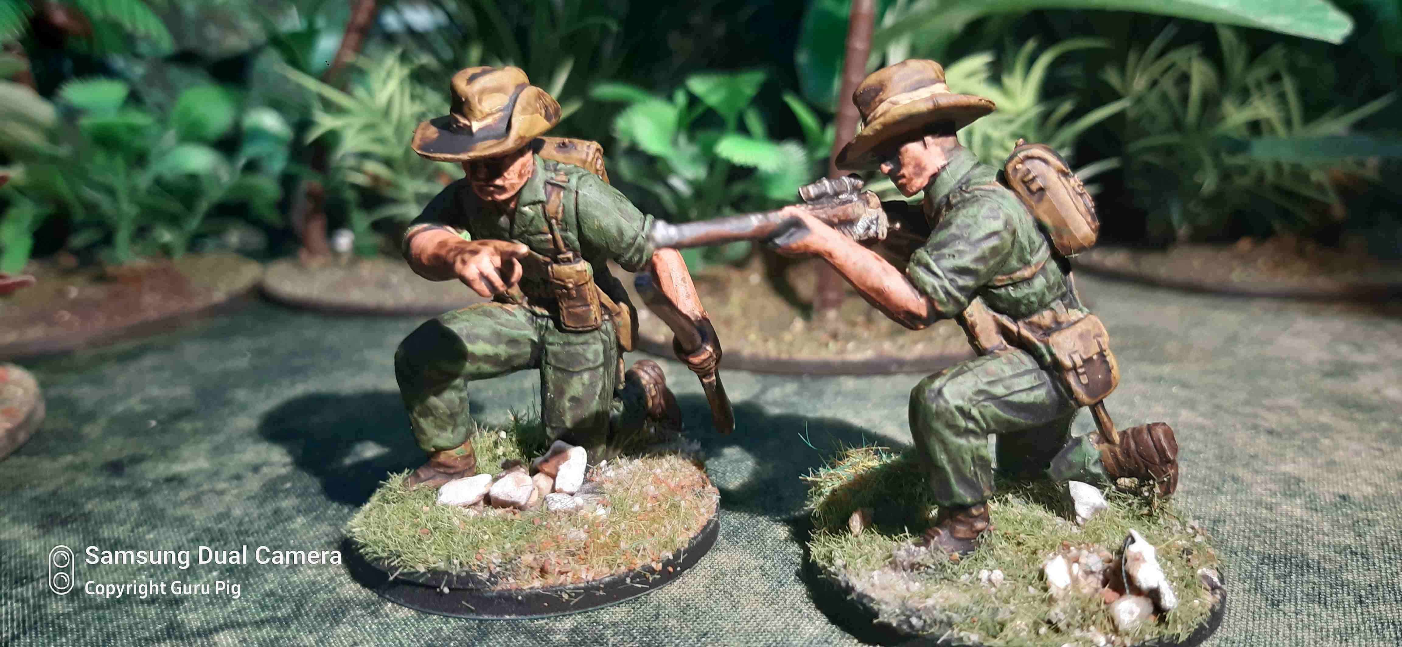 54mm Painted WW2 Australian Sniper Team | Guru Pig – the gaming Guru