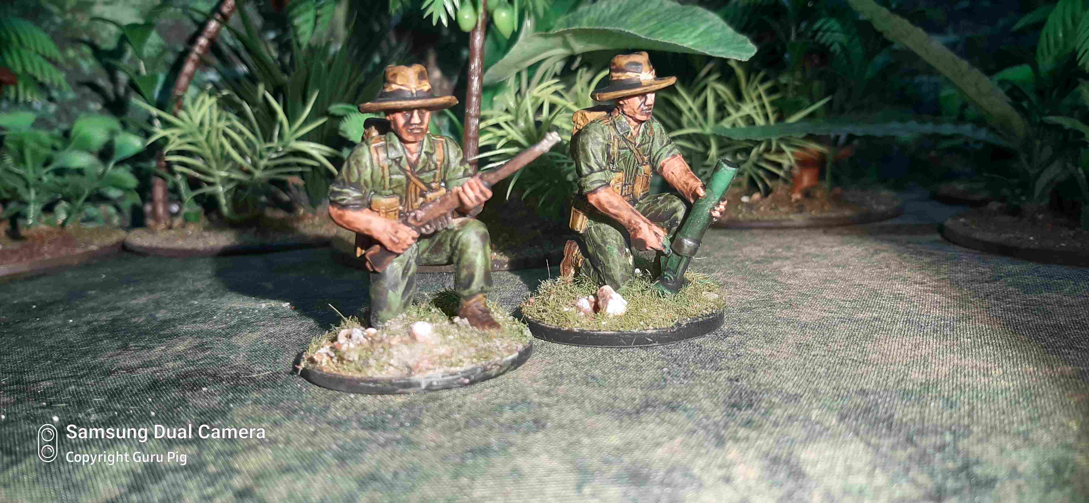 54mm Painted WW2 Australian Light Mortar | Guru Pig – the gaming Guru